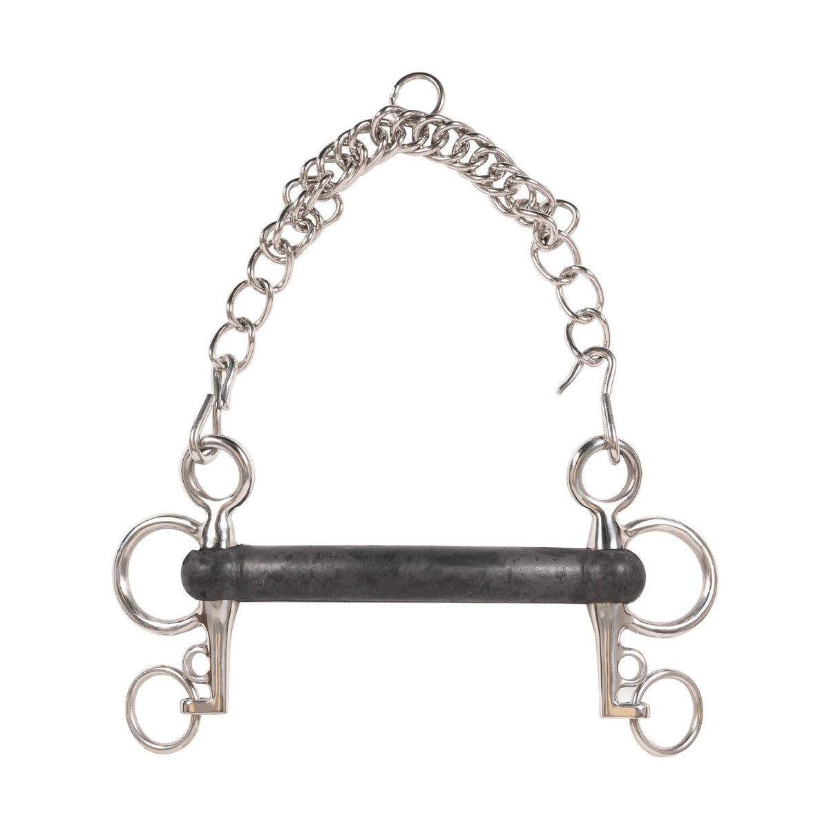 Metalab Tom Thumb Mullen Mouth Rubber Pelham Bit – Greenhawk Equestrian ...