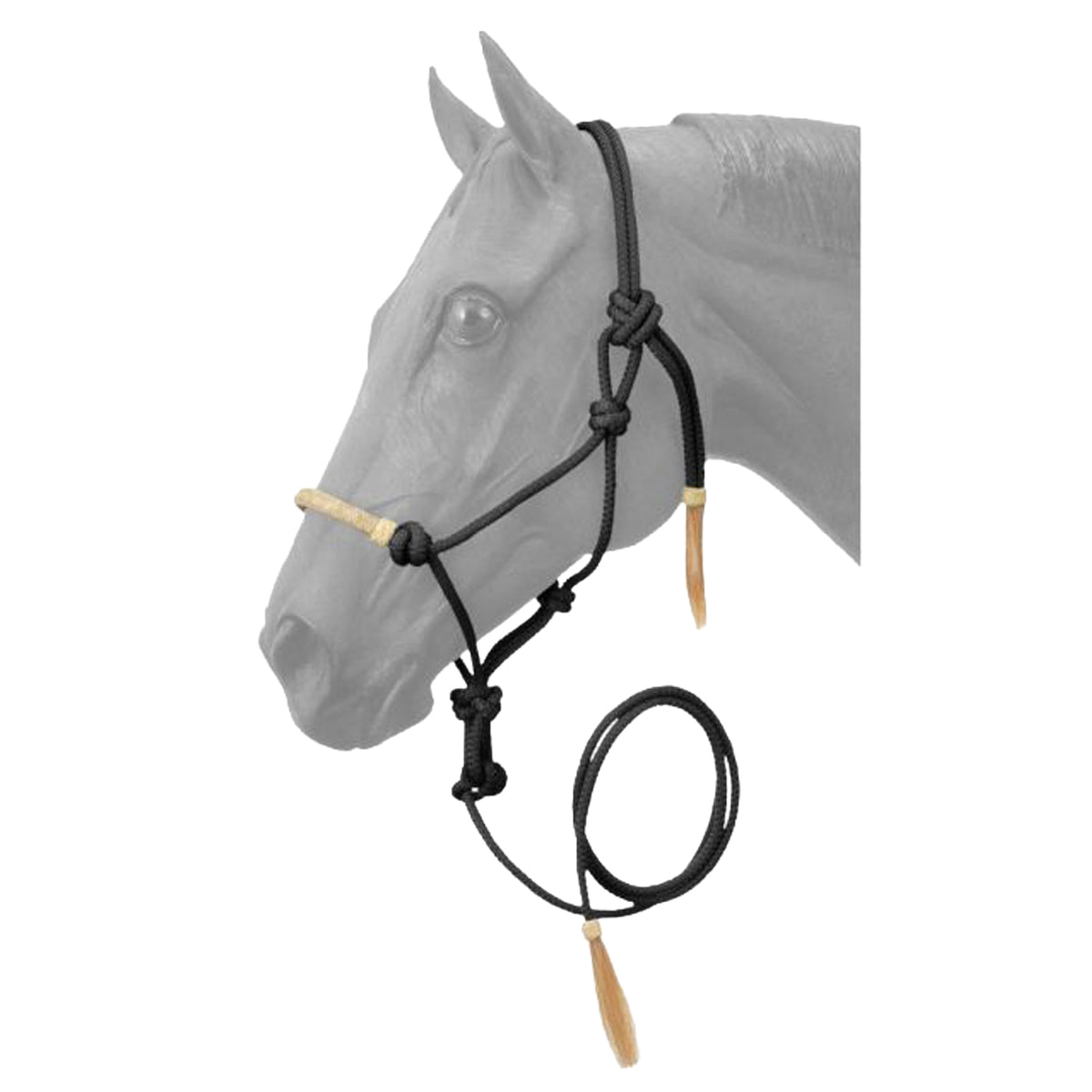 Tough1 Rawhide Noseband Rope Halter W/ Lead – Greenhawk Equestrian Sport