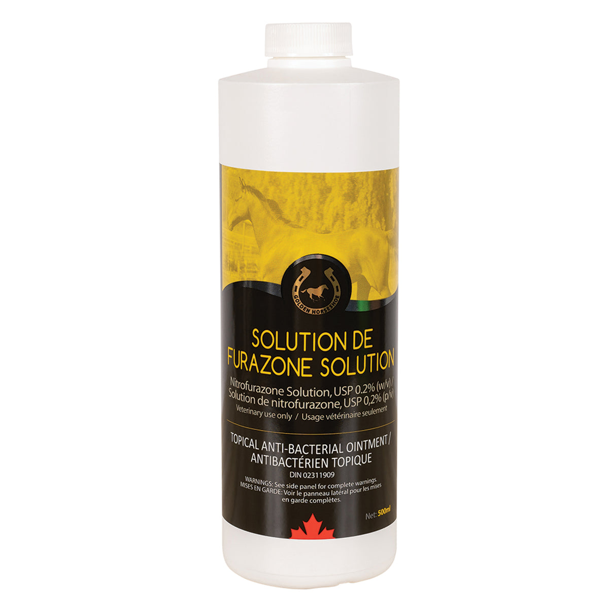 Golden Horseshoe Nitrofurazone Solution 500 mL – Greenhawk Equestrian Sport